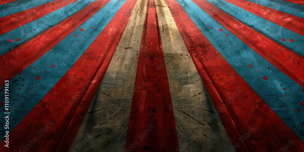 Vintage Circus: Bright primary colors like circus red, big top blue ...