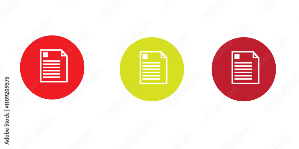 Print Document check icons set. Checkmark business approval process ...