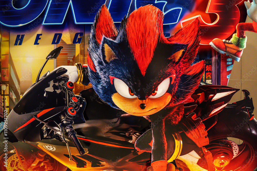 BANGKOK, THAILAND, 29 Nov 2024 - A beautiful standee of a movie called ...