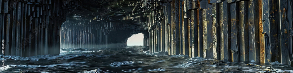 Fingal's Cave in Scotland: A Cave with Hexagonal Basalt Columns ...