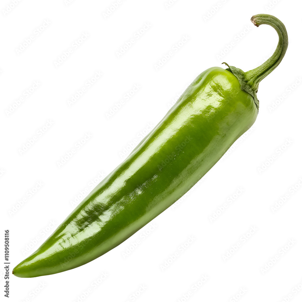 Green chilli chili pepper Slice Vegetable isolated on White Transparent ...