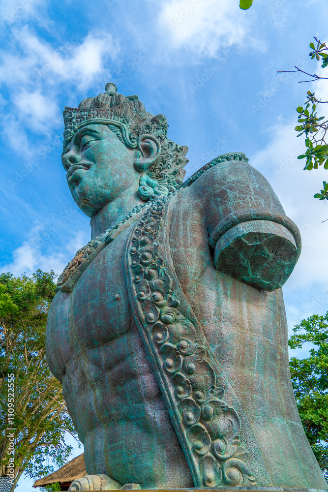 Plaza Wisnu with giant statue at GWK (Garuda Wisnu Kencana) Cultural Park, Bali Stock Photo ...
