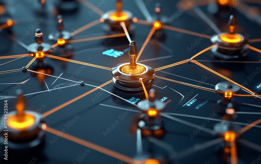 Intricate Network Design: A Futuristic Exploration of Interconnected ...