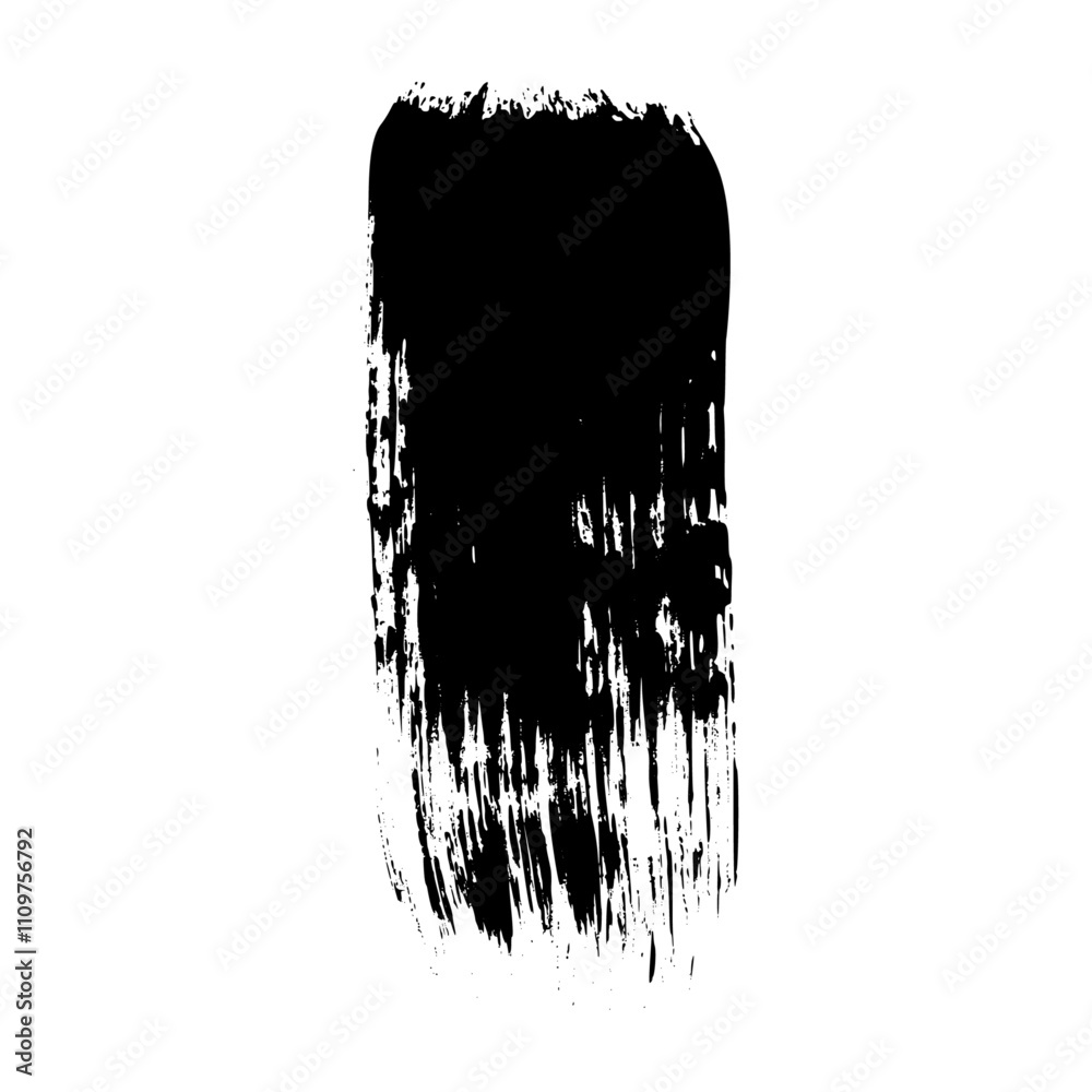 Distressed brush stroke frame set with ink texture and spray paint ...