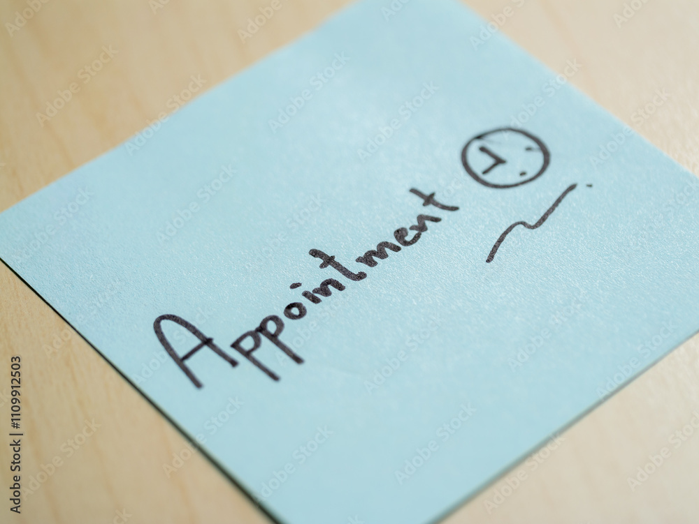 Setting effective appointment reminders home office note indoor close ...