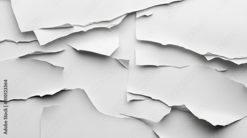 Notebook paper mockup with checkered pattern. Realistic 3d set of white ...