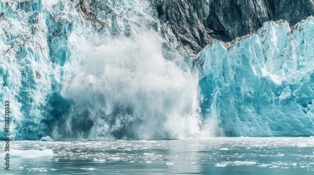 An impactful portrayal of climate change with melting glaciers and ...