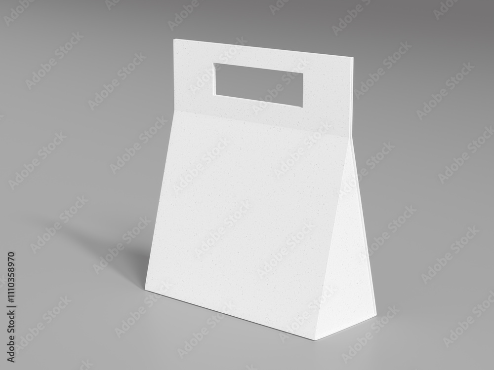 triangle shape packaging mockup, luxury triangle paper box with hold ...