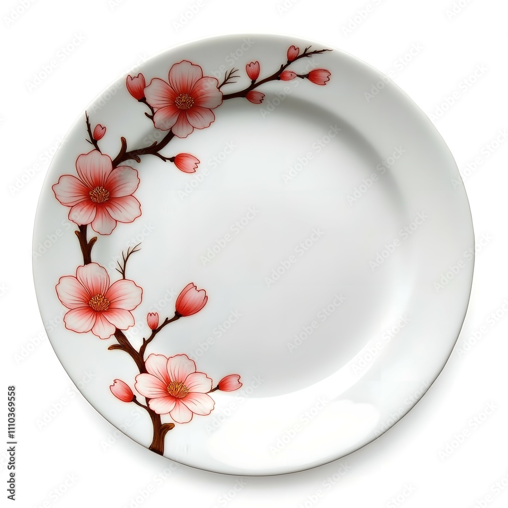 Imari porcelain Japanese plate with cherry blossom pattern. Imari ...