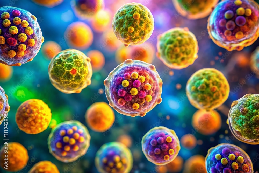 Tilt-Shift Photography of Squamous Epithelial Cells in Urine Sample ...