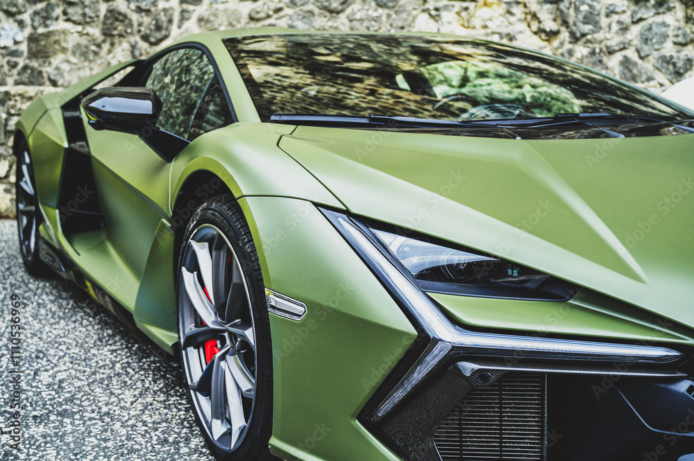 San Marino 20 November 2024: close-up view of the Lamborghini Revuelto ...