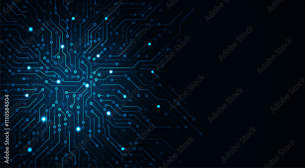 Stock-Vektorgrafik „Circuit board. High-tech technology background. Cyber connection electronic ...