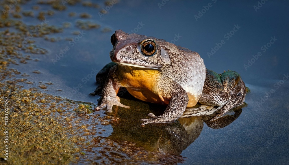 the giant frog northern snapping frog or round frog cyclorana australis ...