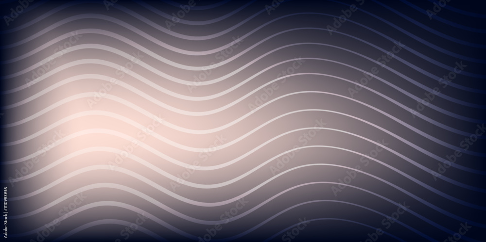dark grey smooth sea line wavey glowing shiny lines effect vector ...