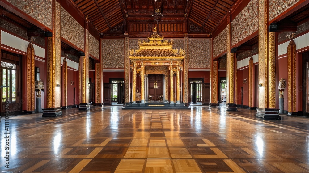 Yogyakarta, Indonesia - October 14th 2018 : Interior of the reception ...