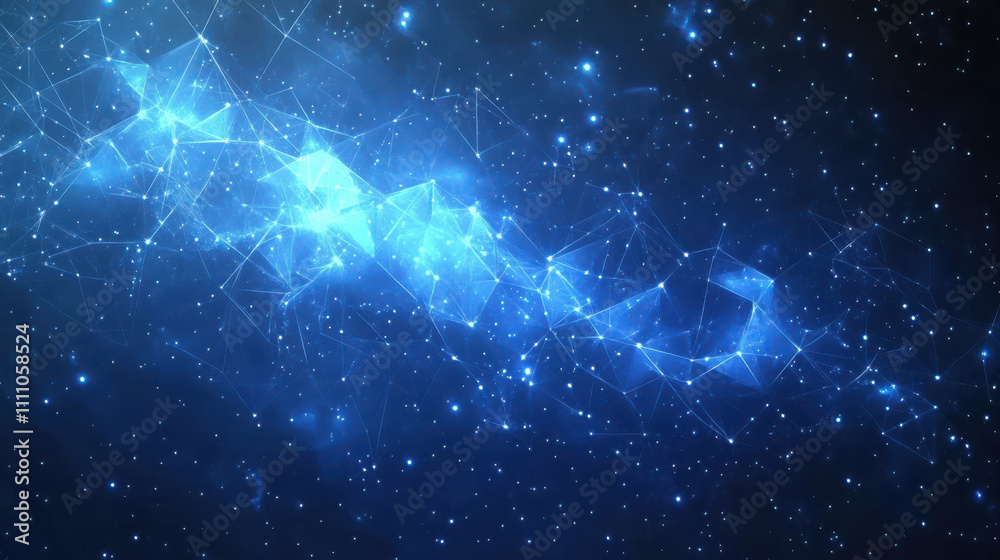 stunning abstract blue background featuring low poly design with ...