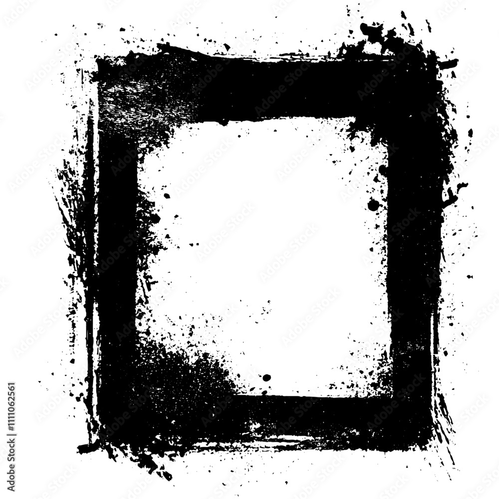 Vector overlay for an old album cover with rough brush strokes and worn ...