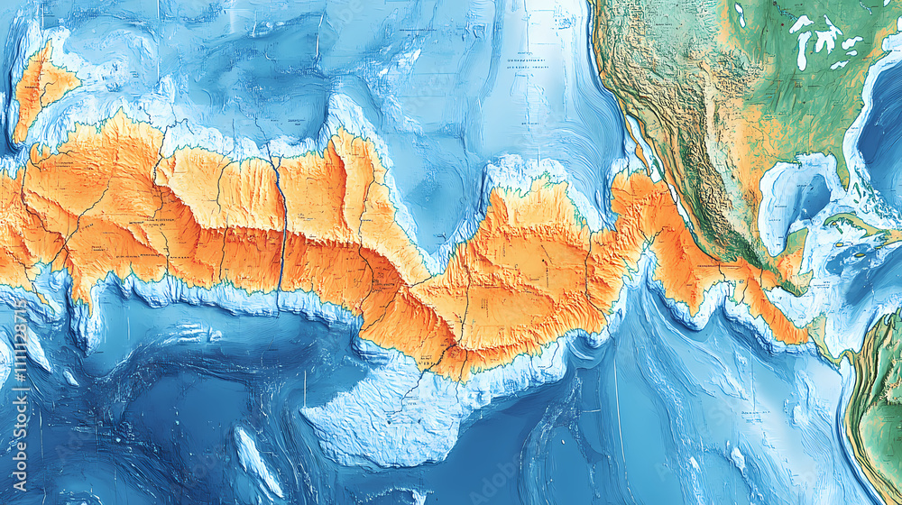 An earthquake epicenter map showing tectonic plate boundaries and ...