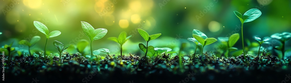 Stepbystep plant growth stages, from sprouting seed to mature foliage ...