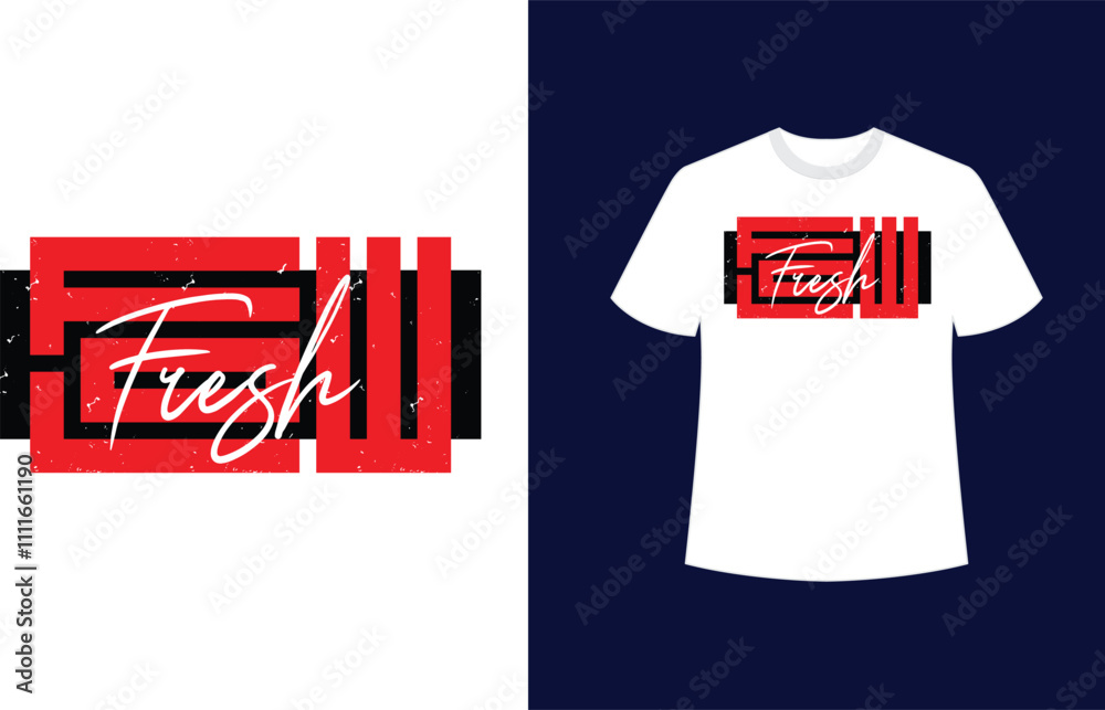 Fresh Flow - Modern Typography Design for T-Shirts, Posters, and ...