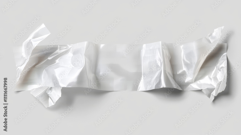 Plastic transparent duct tape paper sticker vector. Glue strip ...