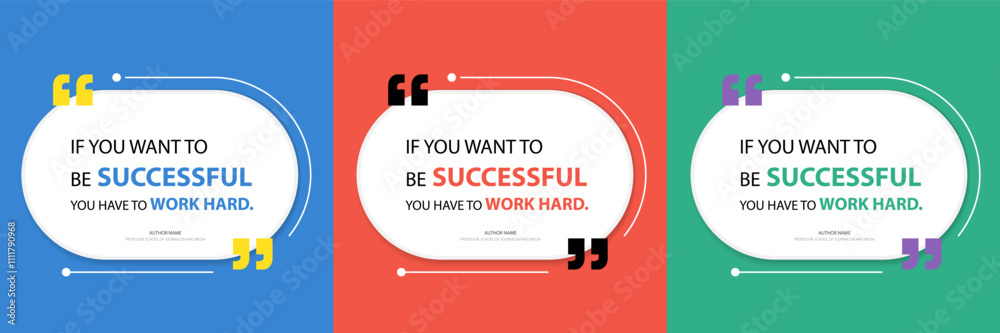 Bubble quote frame banner, Testimonial social media post template ...