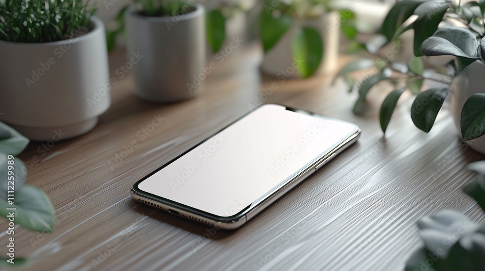 Foto de Stock Realistic phone mockup. Smartphone blank screen phone ...