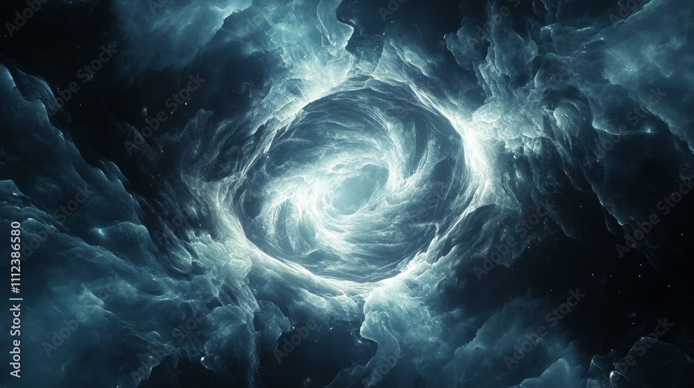 Dynamic abstract infinite flow with illusionary depth, creating a ...