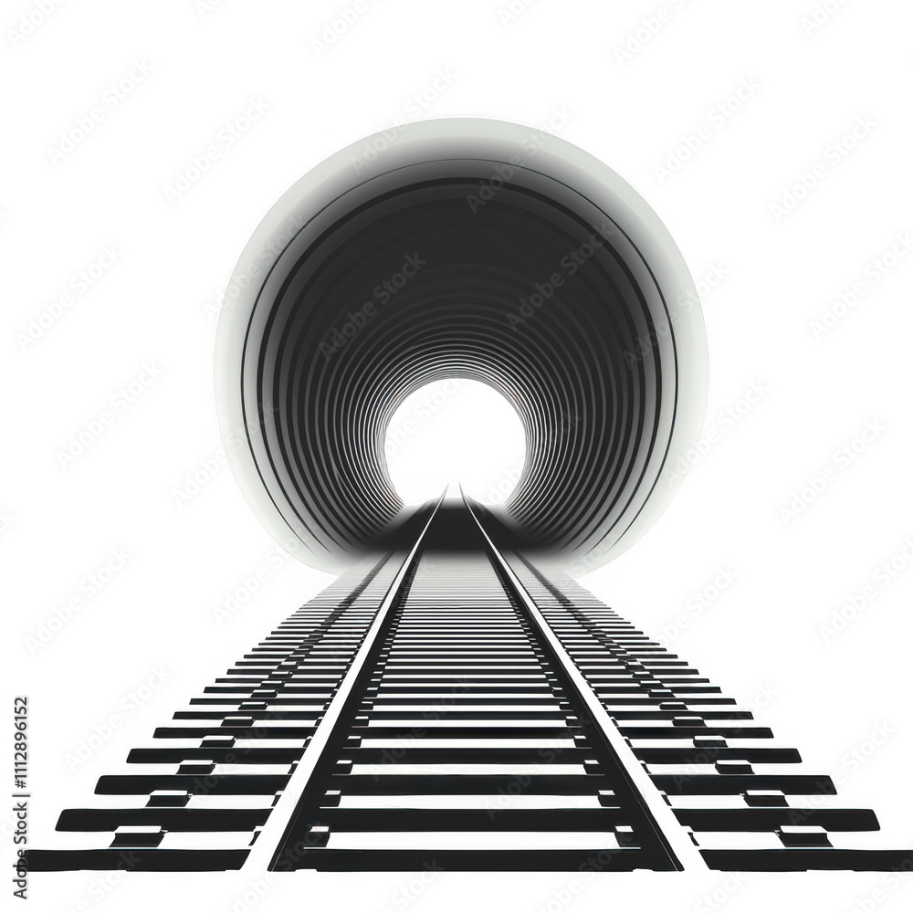 Black and black icon of Tunnel icon png Minimalist flat icon, vector ...