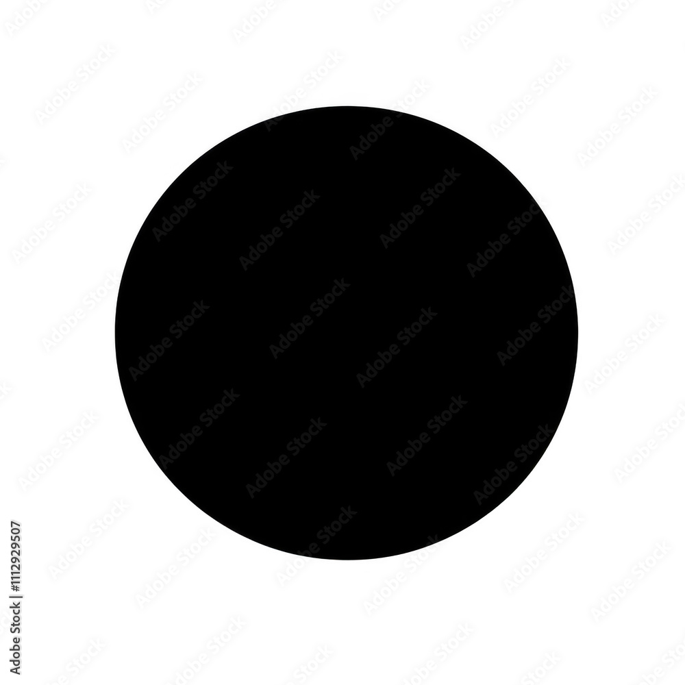 Black Circle icon png Minimalist flat icon, vector logo style sign ...