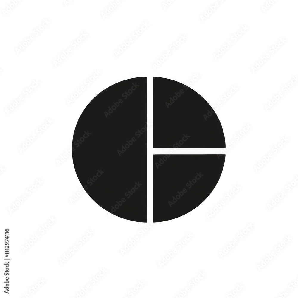Black icon of Analytics icon png Minimalist flat icon, vector logo ...