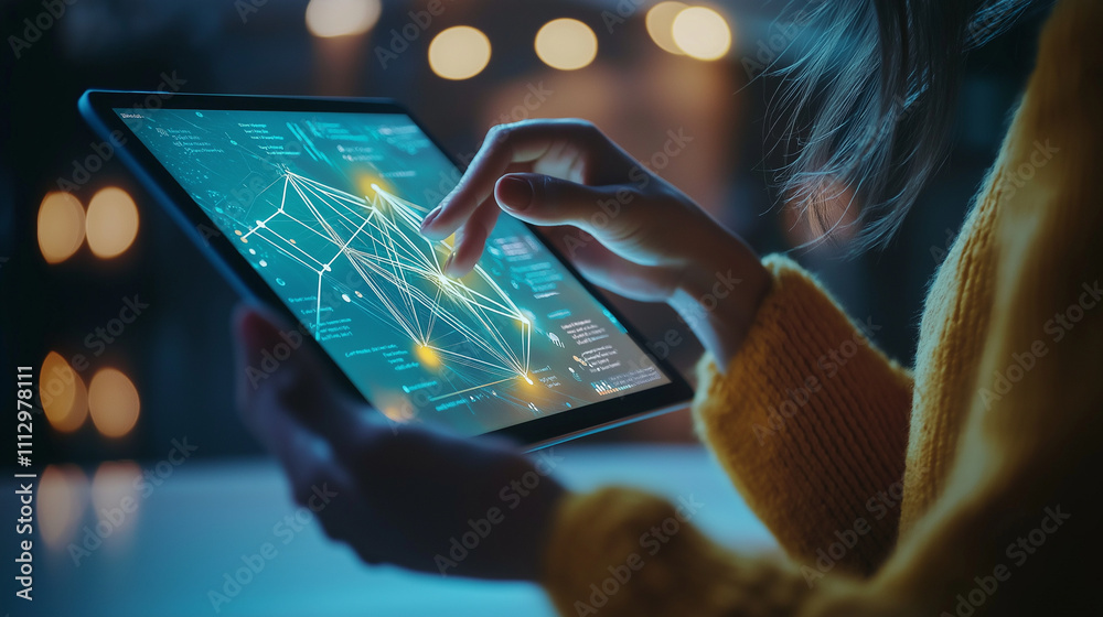 From a side angle, the camera captures the personâ s focused expression ...