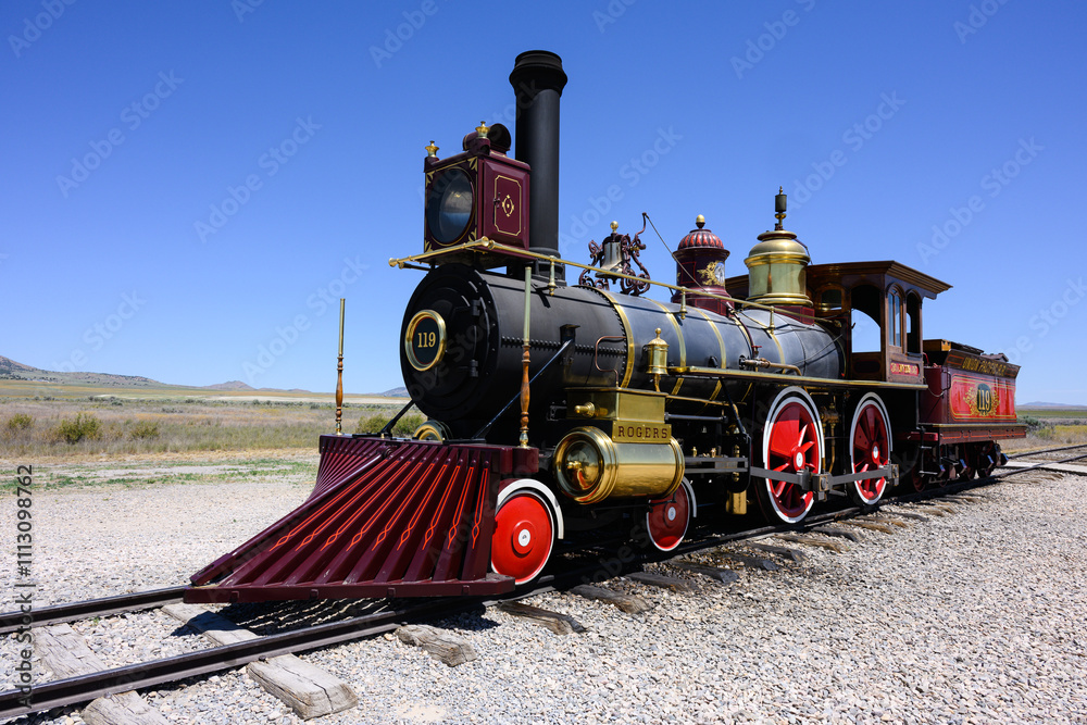 Corinne, UT, USA - June 23, 2024; Union Pacific steam locomotive ...