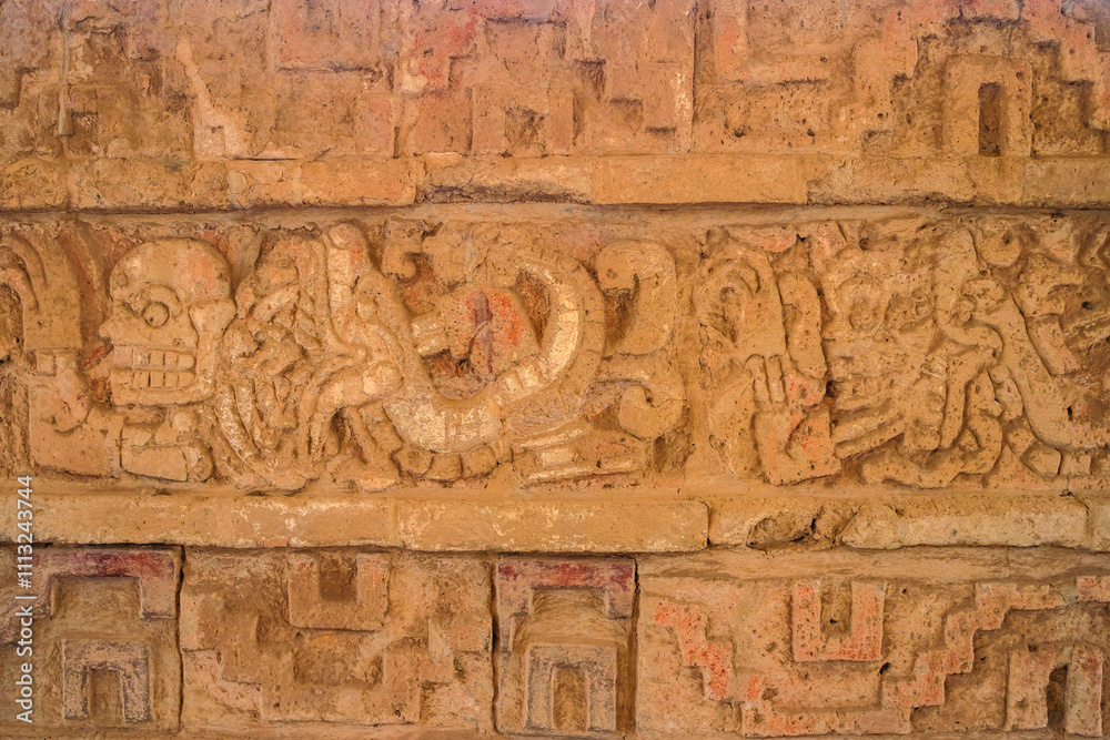 Pre-Hispanic stone engravings with animal figures in the archaeological ...