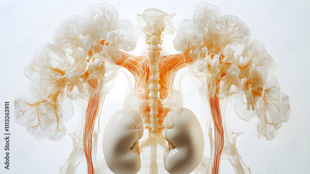 Comprehensive Anatomical Diagram of the Urinary System Featuring ...