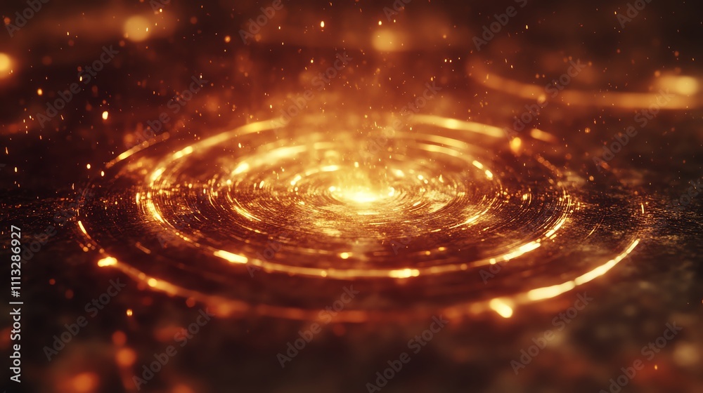 Magnetic coils generating an electric field close up, invisible power ...