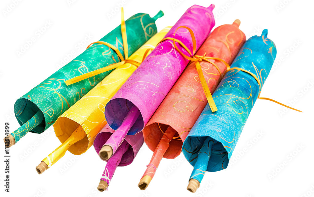 Paper Firecrackers For Loud Bang Isolated On Transparent Background PNG ...