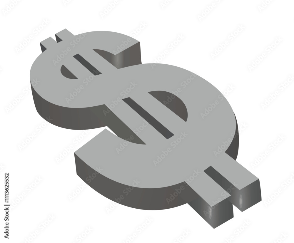 US dollar sign. vector illustration Stock Vector | Adobe Stock