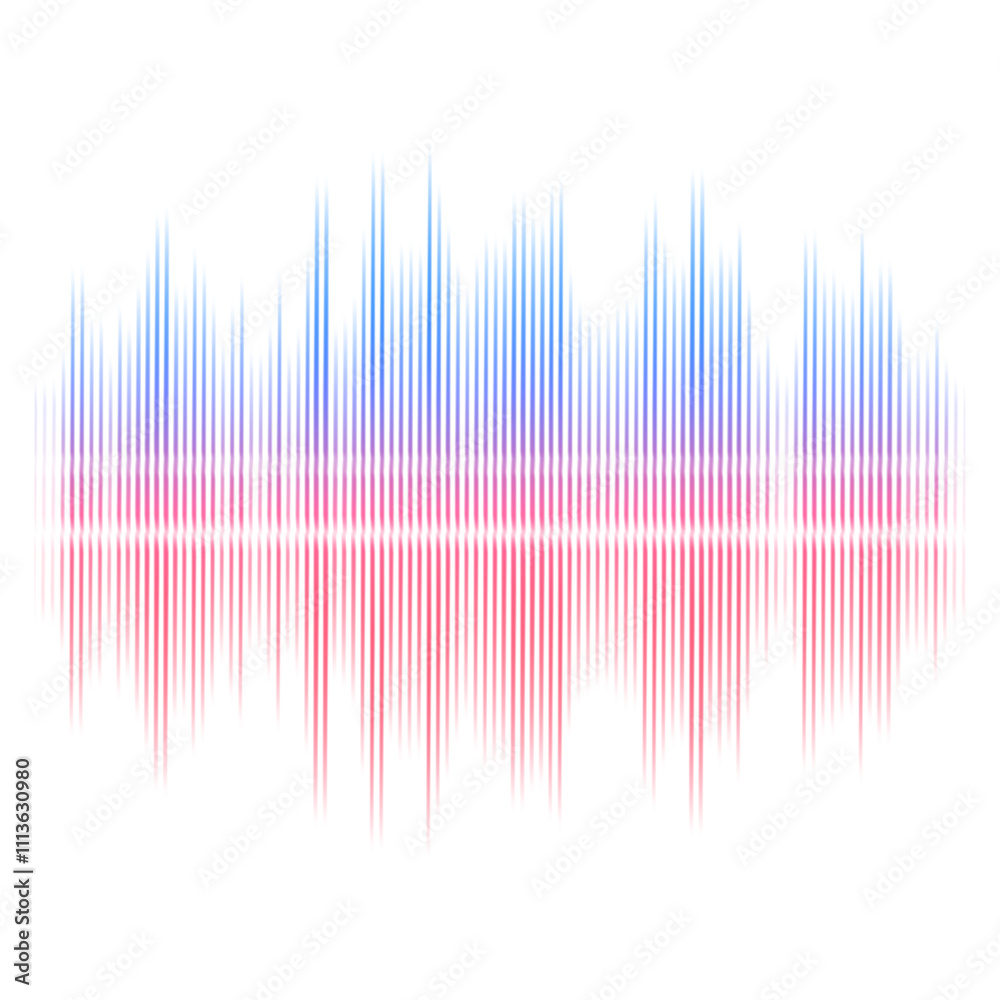 Abstract sound wave stripe lines colourful gradient blue purple ...