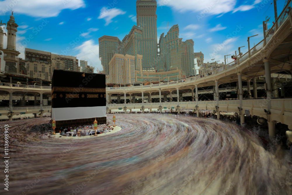 The Kaaba or Kaaba Sharif is the stone structure at the centre of the ...