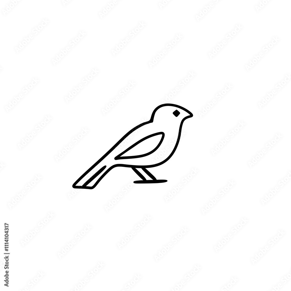 Simple bird logo vector for product and brand needs with a transparent ...