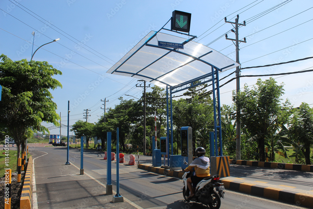 Electronic access control gate entrance payment system facilities of PT ...