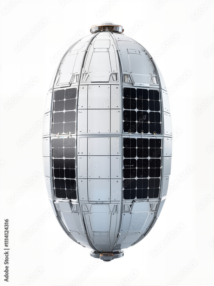 Interstellar satellites on transparent backgrounds, aerospace ...