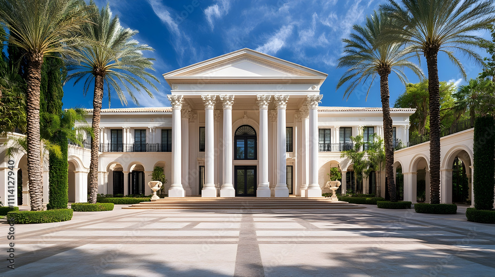 Classic Greek Revival with Grand Columns and Portico, Historic Savannah ...