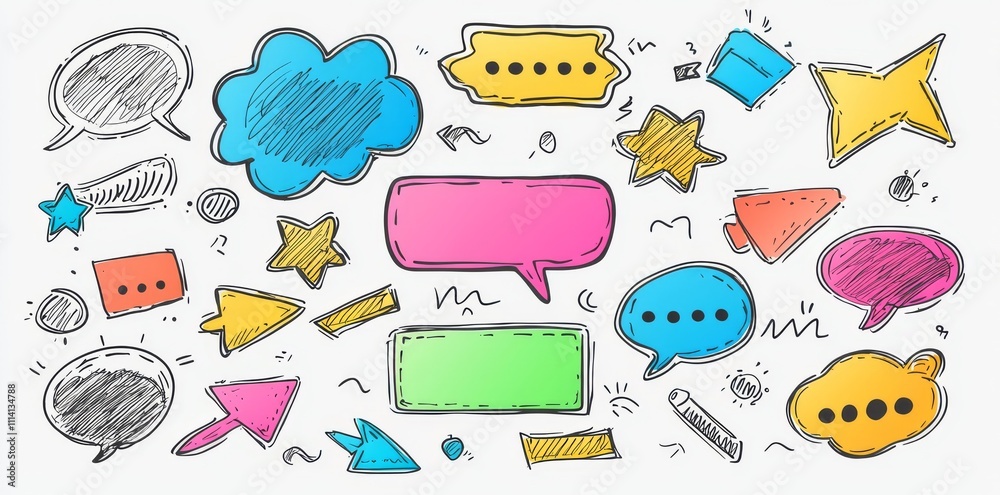 Sketch underline, emphasis, arrow shapes, hand-drawn brush strokes ...