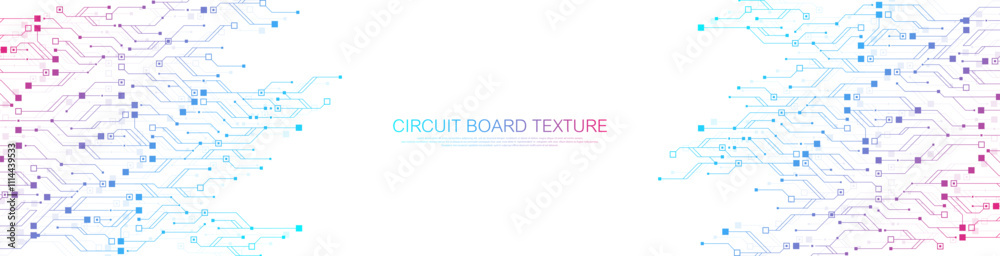 Artificial Intelligence with circuit electric line style. Digital ...