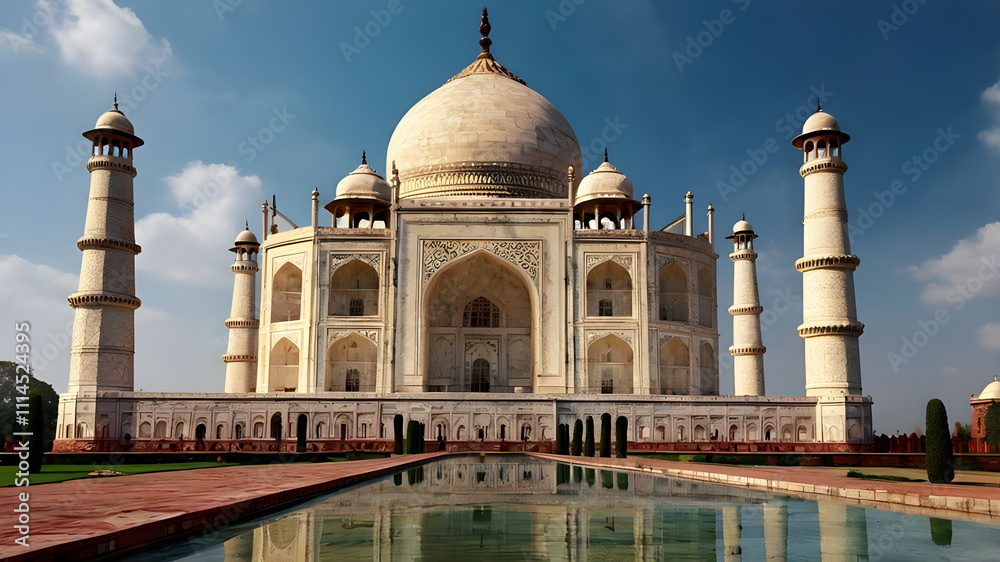 Stock-Illustration „The Taj Mahal: the story behind the construction of ...