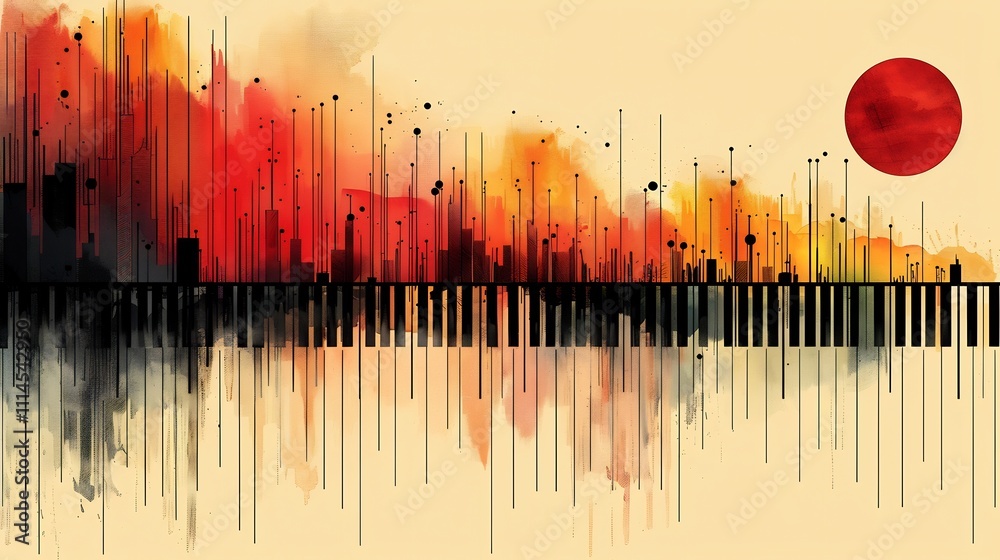 Ilustración de Stock Infographic melodic minor scale in Western music ...