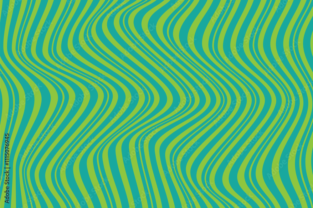 simple abstract fest green color wavy distort line pattern a blue and green striped background ...