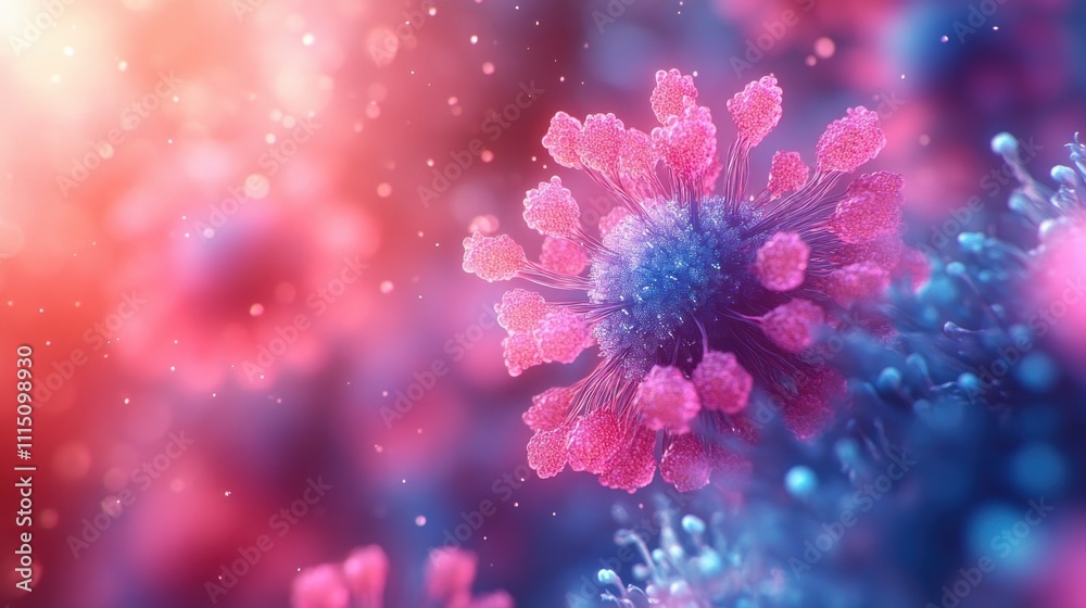 HPV Human Papillomavirus Cervical Cancer Virus Microscopic View Biology ...